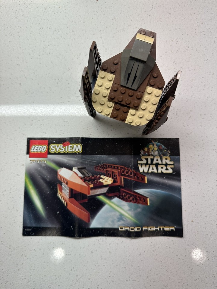LEGO 1999 Star Wars set # 7111 Droid Fighter complete w/ Instructions ...