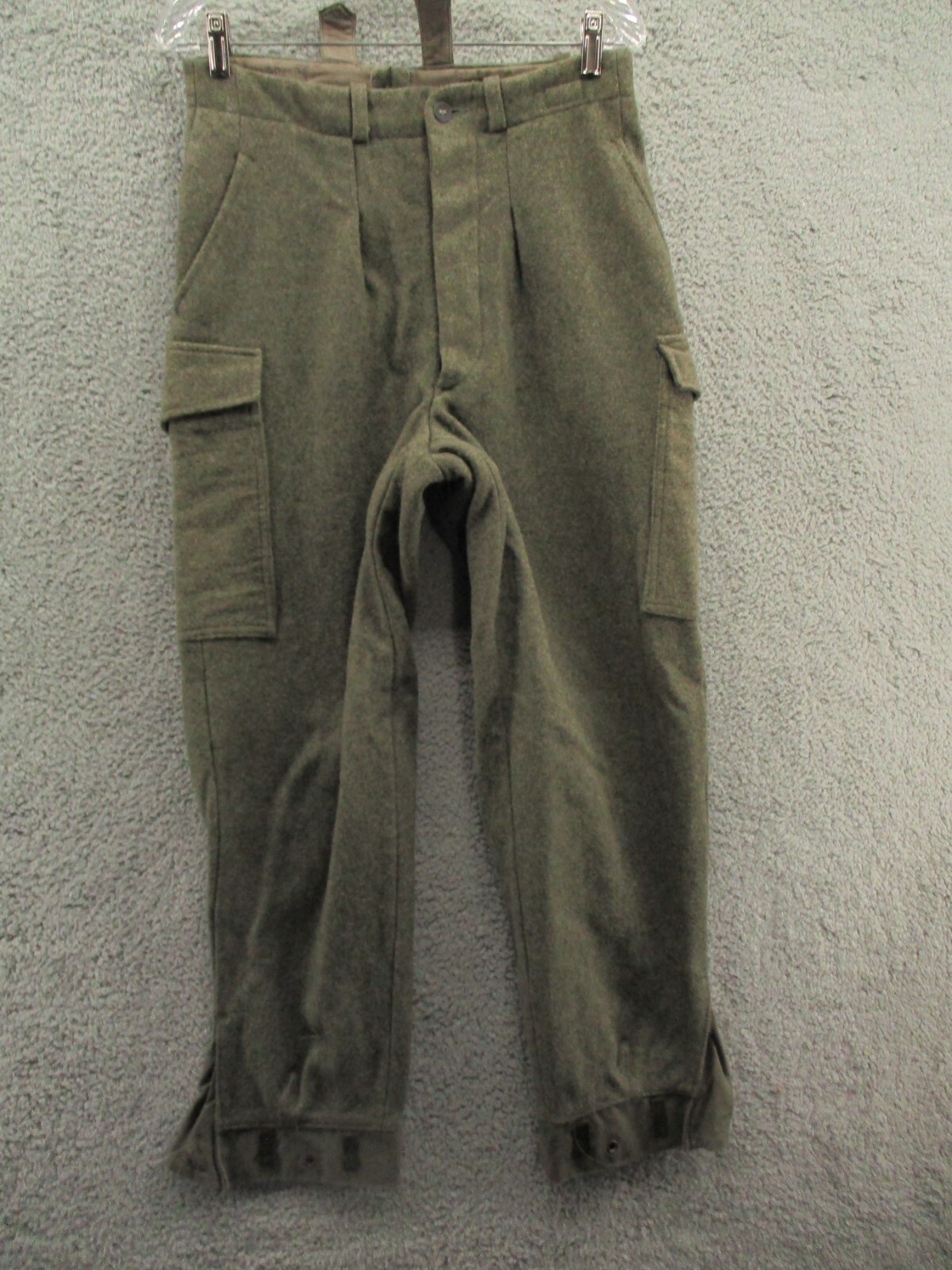 Vintage 1940’s Swedish Military Wool Cargo Pants With… - Gem