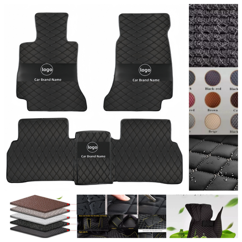 For Mini All Models 2008-2024 Car Floor Mats 3/4 PCS Custom Leather ...