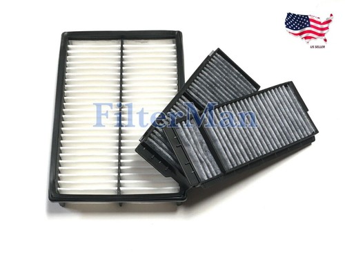 Engine & Carbonized Cabin Air Filter For 2004-2009 Mazda3 & 2006-2017 ...