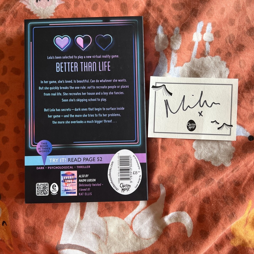 Signed! - Game Over Girl: A Good Girl's Guide to Murder meets virtual ...