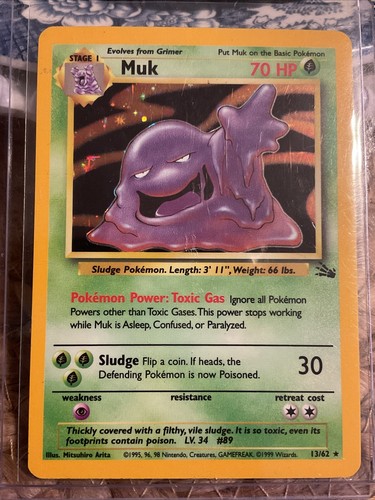 muk 13/62 holo Pokémon Card | eBay