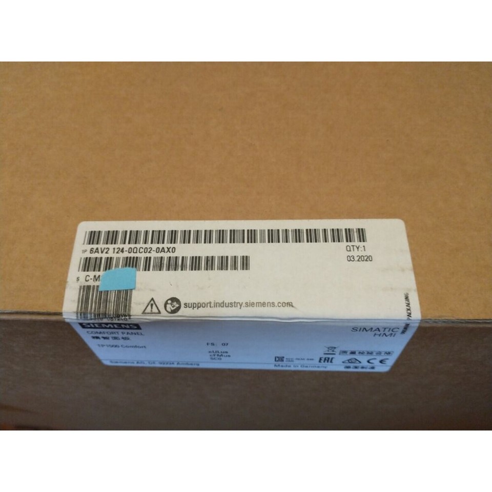New Siemens SIMATIC HMI TP1500 Comfort 6AV2124-0QC02-0AX0 6AV2 124 ...
