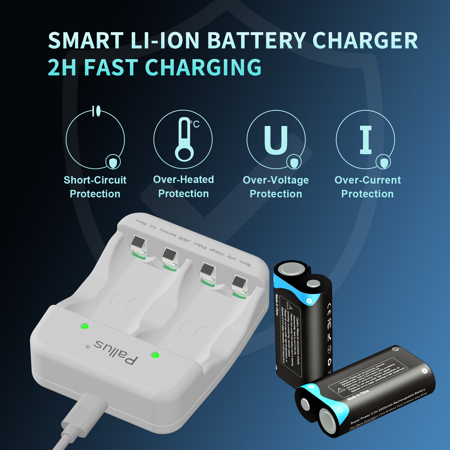 3 Pack Lithium Xbox Controller Battery Pack for Xbox One Series X/S ...