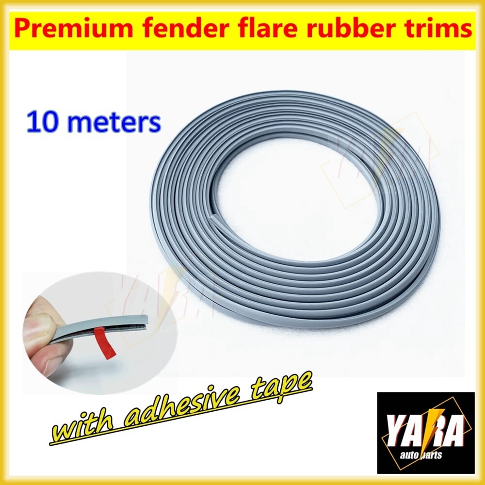 Fender Flare Rubber Trims Seals Flares with double side tape gray 10 ...