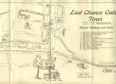 Last Chance Gulch Tour Brochure Map 1950 Helena Montana Ross Pollock | eBay