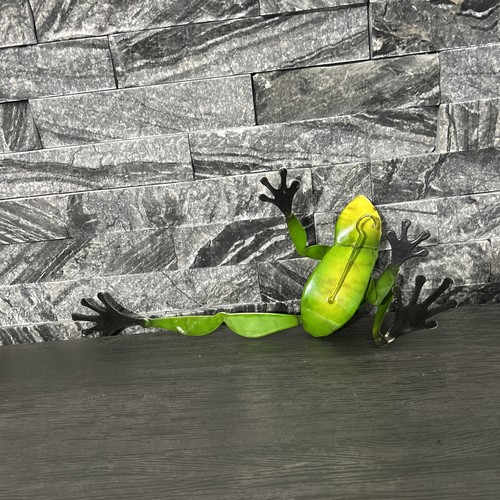 Colorful Metal Frog In Motion Wall Art Decor Figurines 5”x12” | eBay