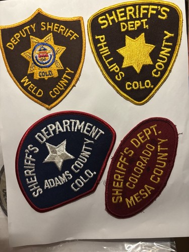Colorado Sheriffs patches. Colorado, Weld, Phillips, Adam’s and Mesa ...