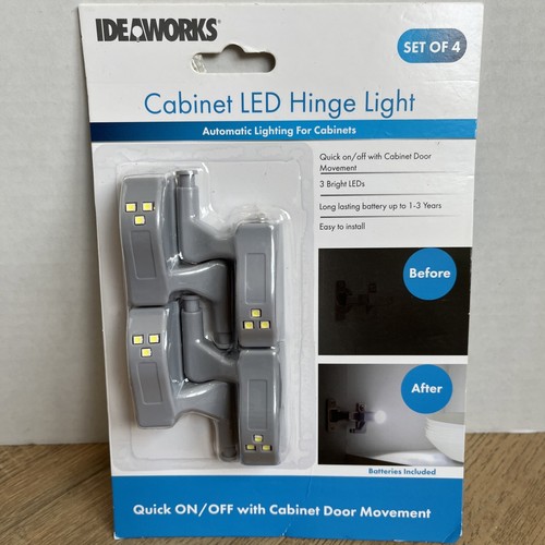 IdeaWorks LED Cabinet Hinge Lights Automatic Sensor - Set of 4 | eBay