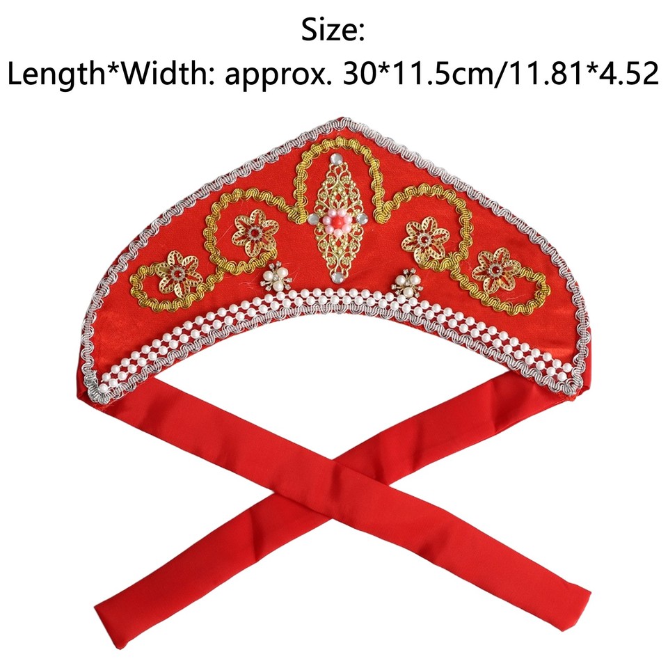 Womens Girls Ethnic Hat 1Pcs Russian Dance Caps Party Headwear ...