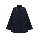 Womens Batwing Wool Poncho Cloak Cape Coats Outwear Warm Dress Shirts ...