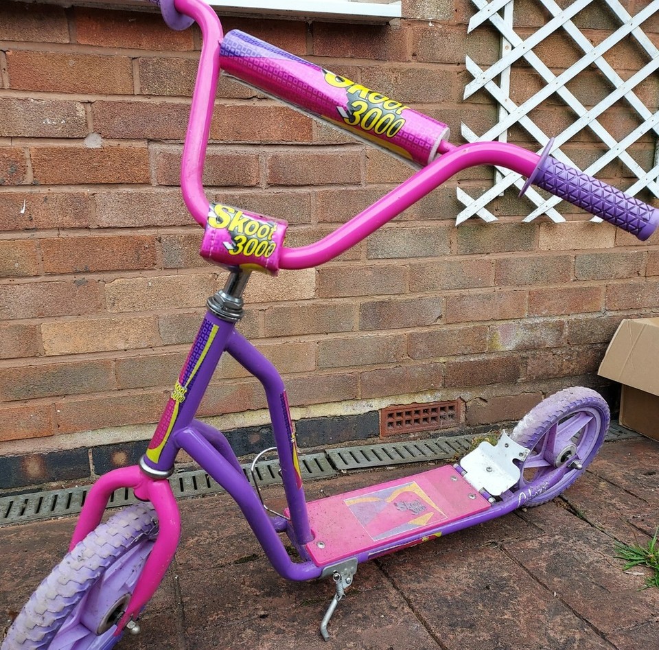 Vgw Skoot 3000 Children's Kids Scooter With Stand Wheels Pink Purple ...