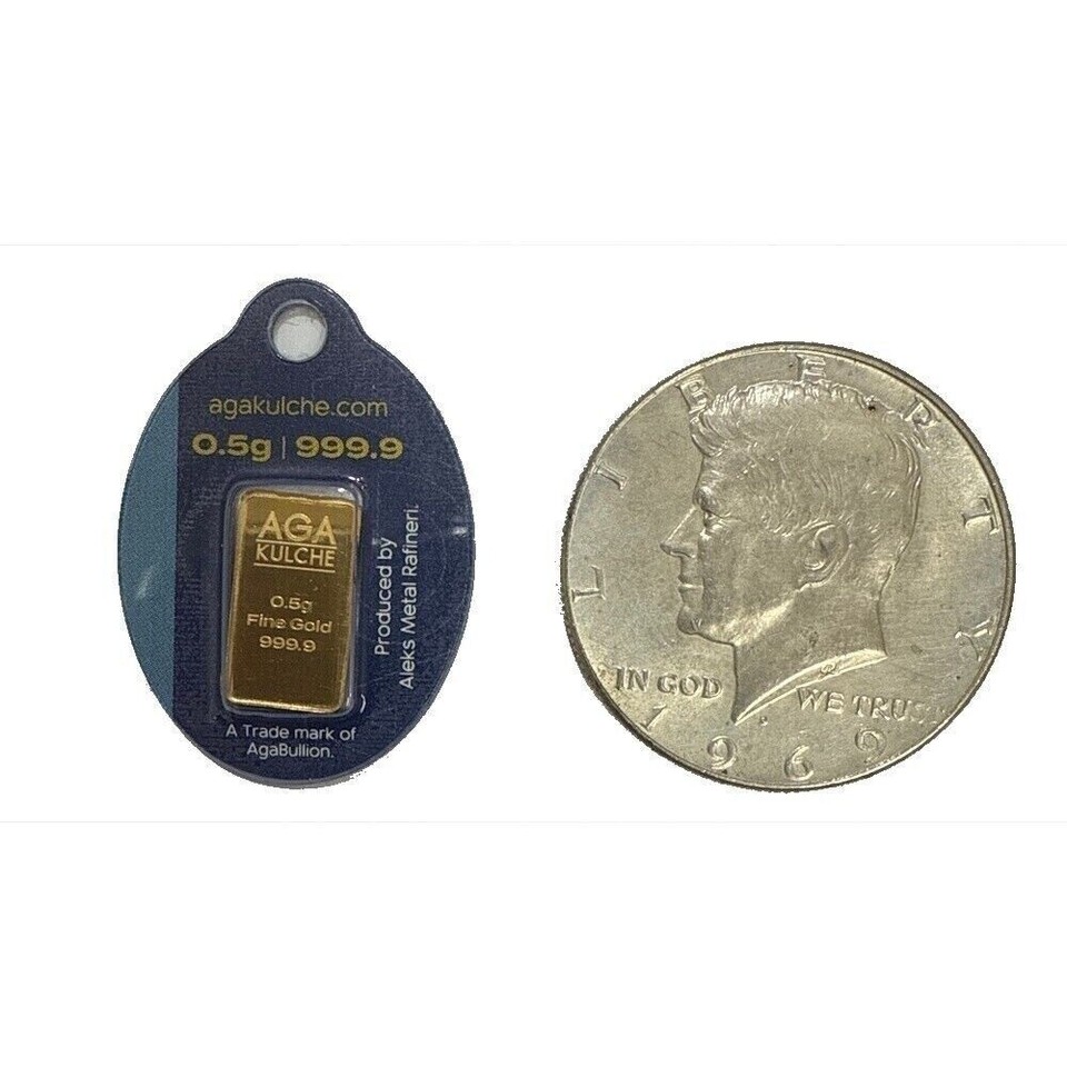 AgaBullion 1 g .995 Fine Gold Bar 1 Gram - Keychain In Assay Card | eBay