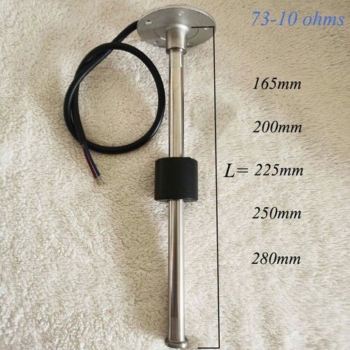 fuel level sender 73-10ohm 165mm 200mm 225mm 250mm 280mm car fuel ...