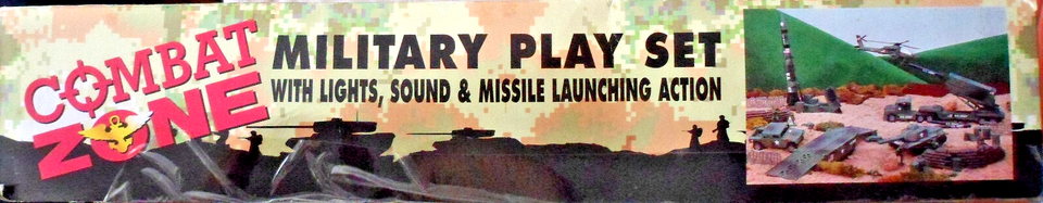 COMBAT ZONE - Military Play Missile Launching Set, Light and Sound, New ...