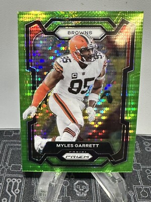 2023 Prizm Myles Garrett Neon Green Pulsar Browns🔥 | eBay