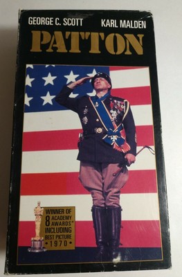 Patton (VHS, 1996, 2-Tape Set) George C. Scott War WW2 Military Combat ...