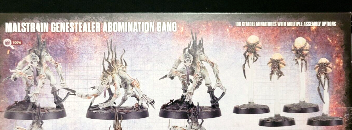 Necromunda Malstrain Genestealer Abomination Gang 1 sprue 5 models ...