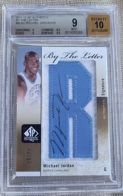 2011-12 SP Authentic - By the Letter Signatures Michael Jordan /23 BGS ...