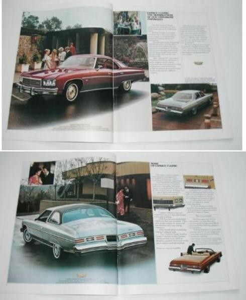 1975 CHEVROLET IMPALA CAPRICE BELAIR ORIGINAL DEALER SALES BROCHURE ...