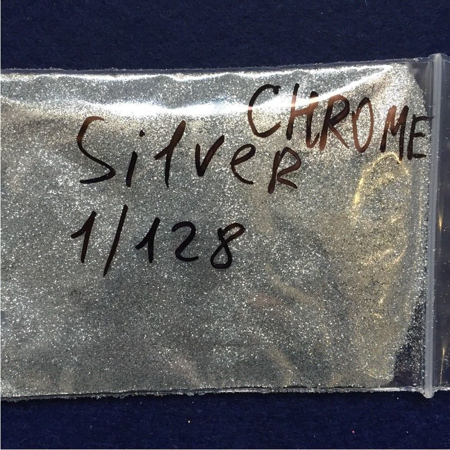 1/2 Pound Premium Chrome Silver Metal Flake .008" Auto Paint Additive ...