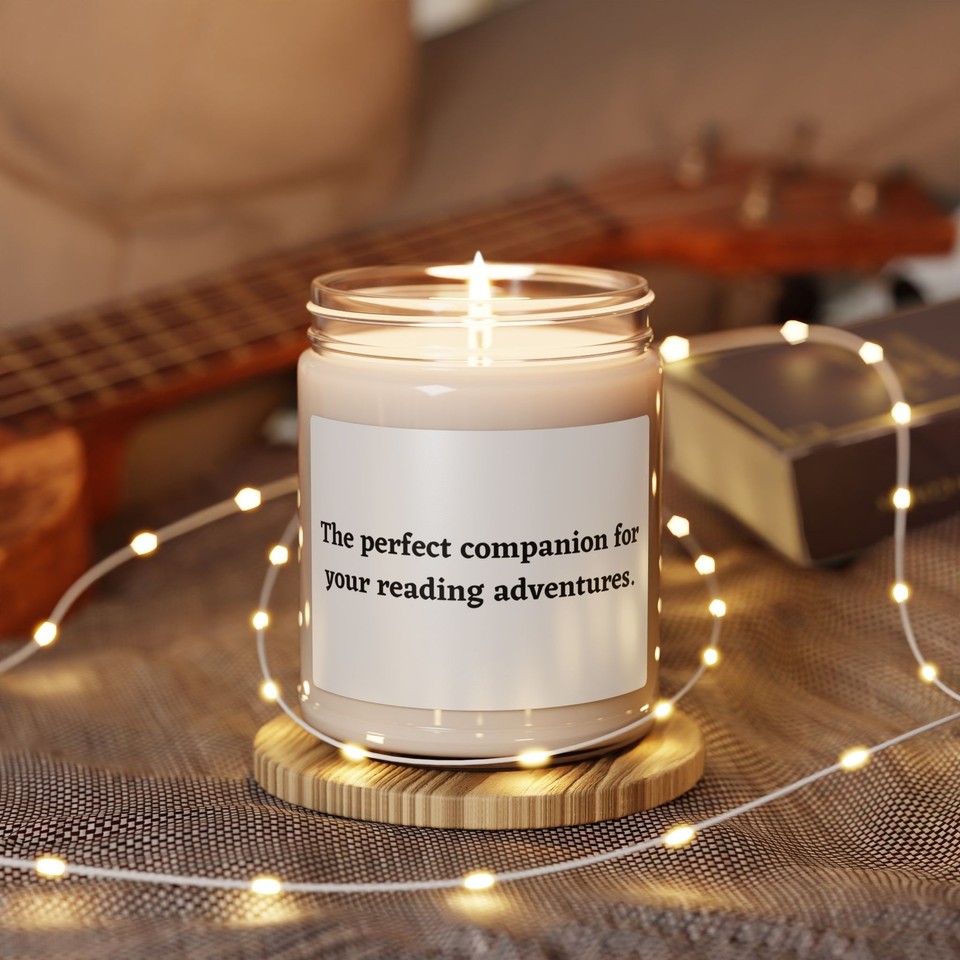 9oz Candle "The perfect companion for your reading adventures" Book ...