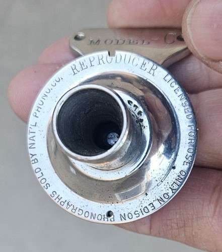 Antique Edison Model C Reproducer for Vintage Cylinder Phonograph 2 ...