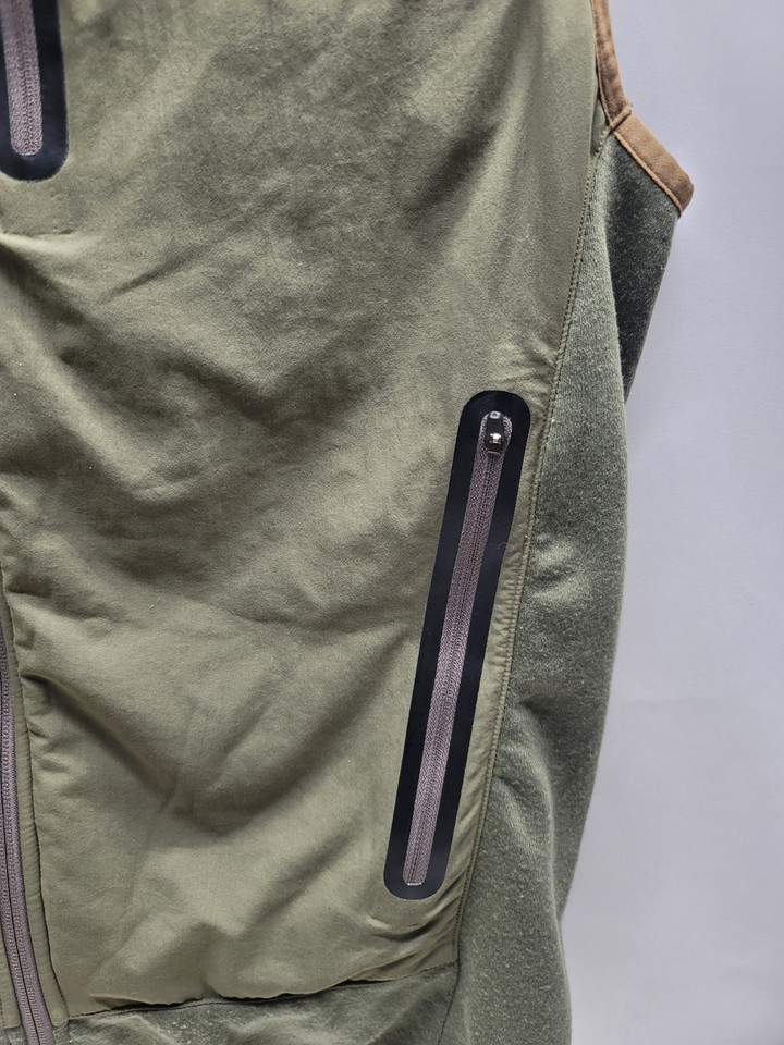 First Lite Sawtooth Men's L Hybrid Vest Jacket Conifer Olive Green ...