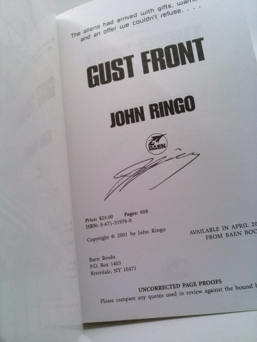 Gust Front (Posleen War Series #2) (UP, Signed) by John Ringo ...