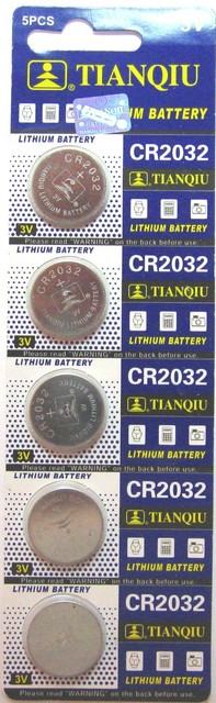 Tianqiu CR2032 Lithium Button Cell Battery - Pack of 5 for sale online ...