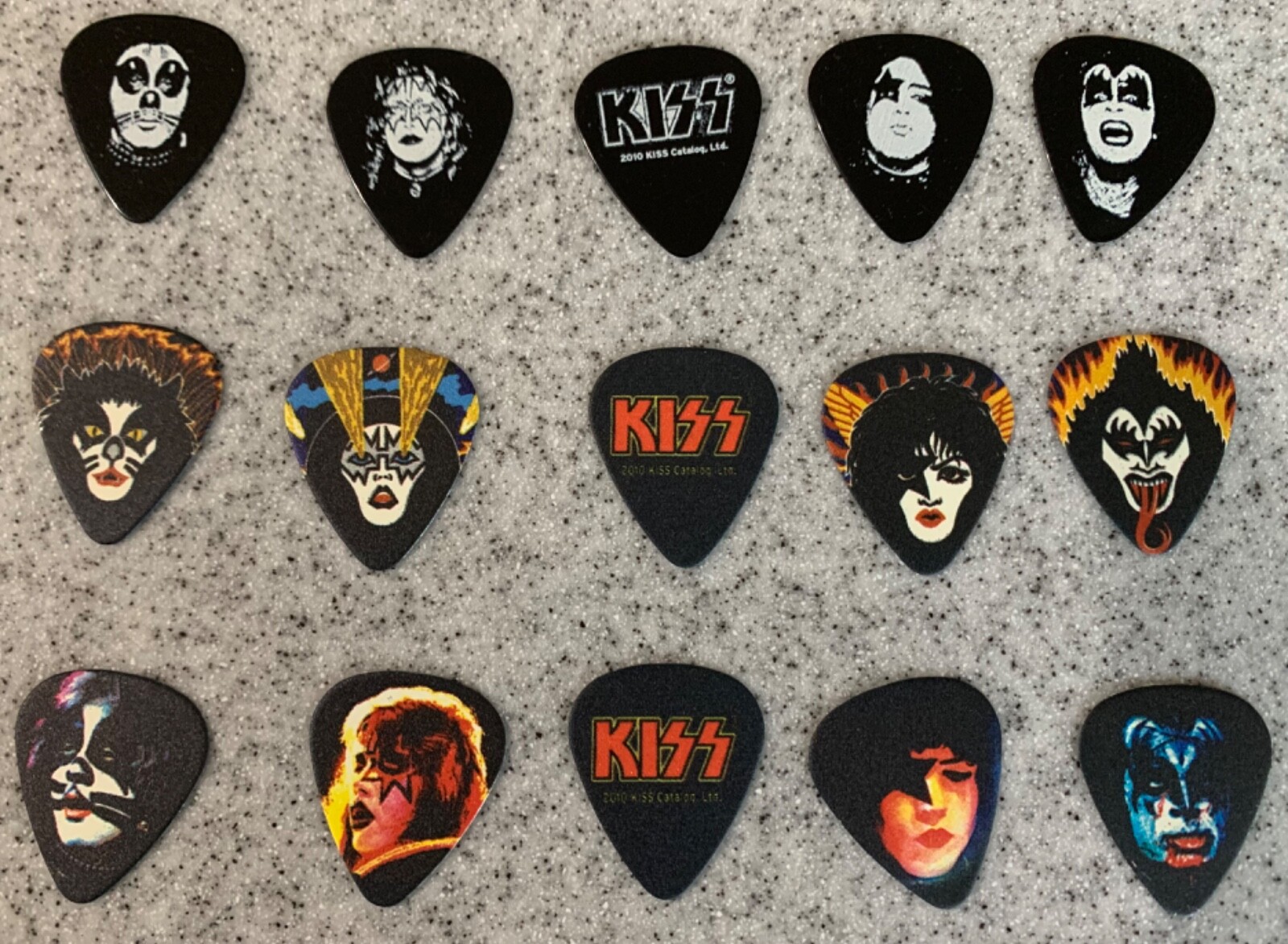 Kiss Guitar Picks lot 2010 Planet Waves Complete pick Set! Great price ...