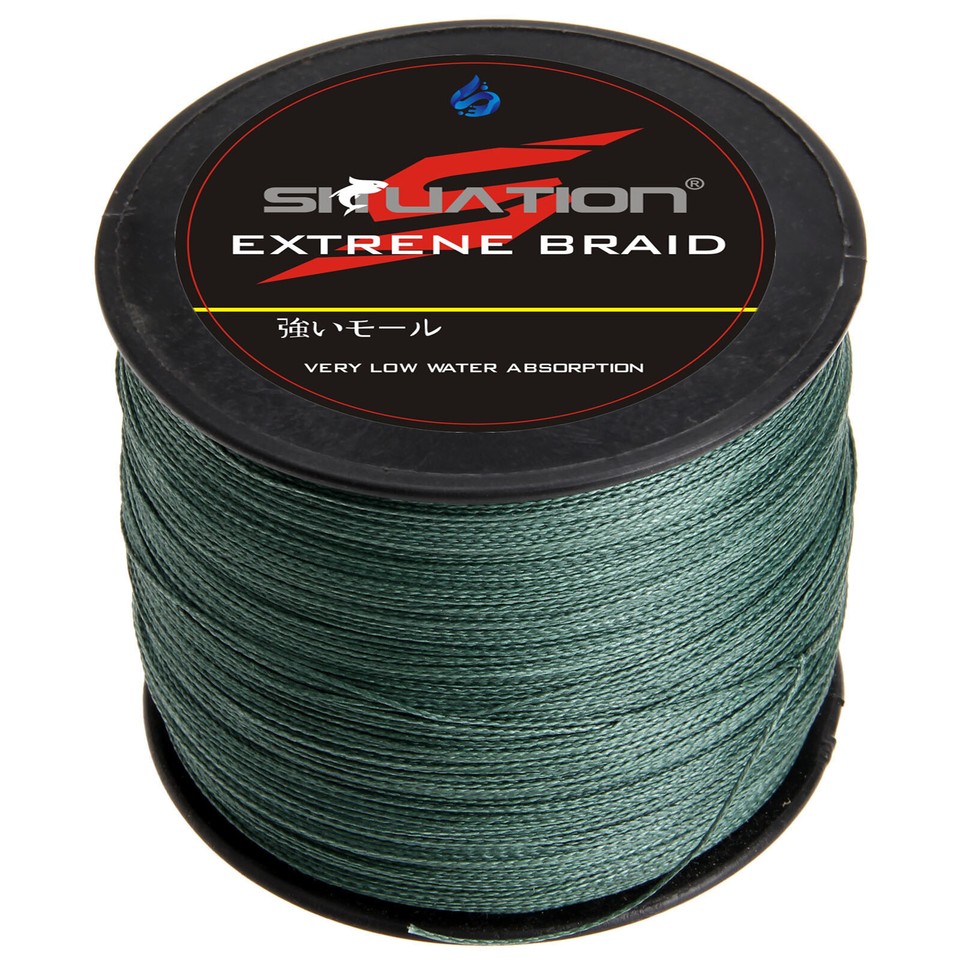 100/300/500/1000M Moss Green Super Strong Dyneema Braided Fishing Line ...
