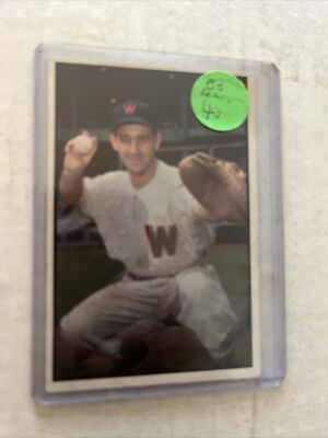 1953 Mickey Grasso Washington Senators Bowman Baseball Card #77 | eBay