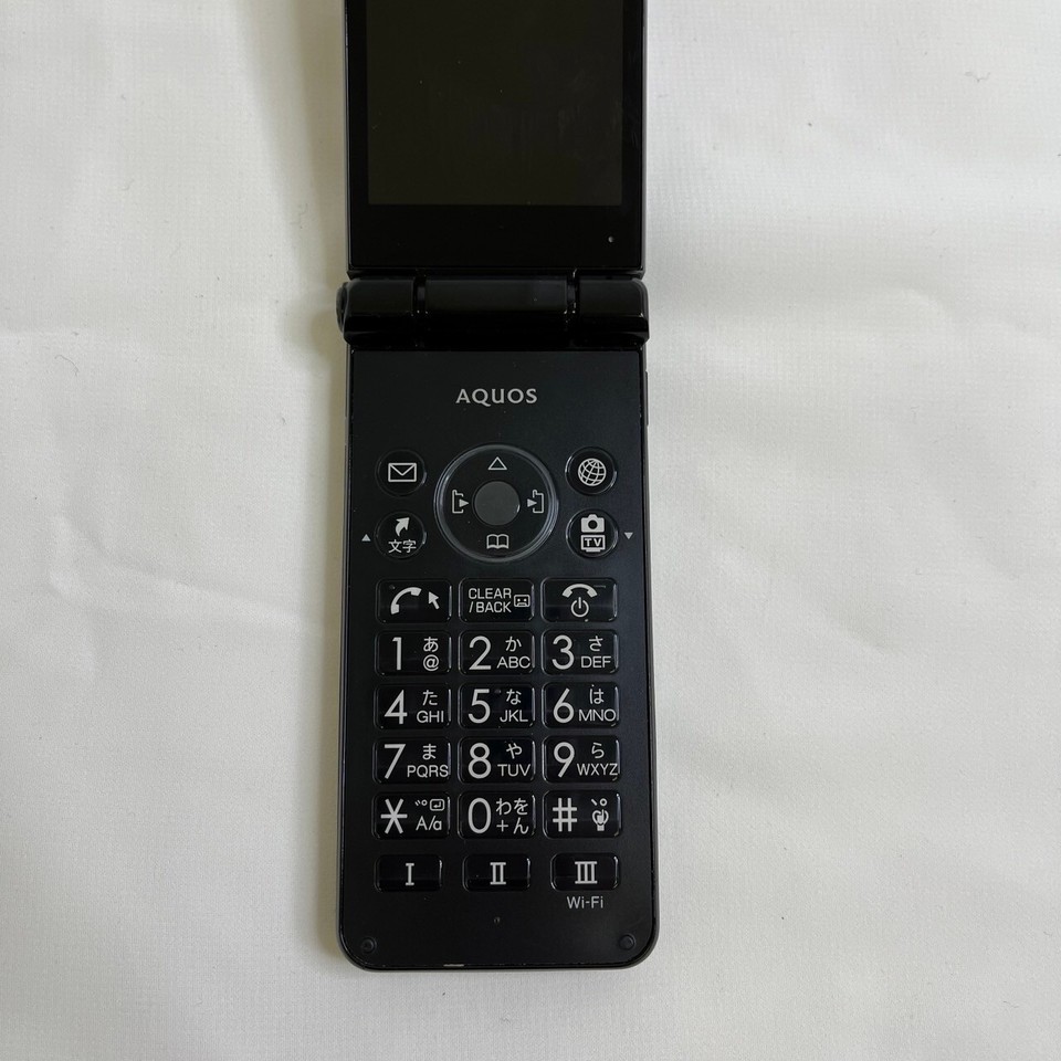 Sharp AQUOS Keitai 2 601SH Black Android Flip Phone Sim Unlocked [Very ...