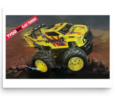 16" POSTER TYCO HAMMER 9.6v Turbo Vintage RC R/C MONSTER TRUCK | eBay