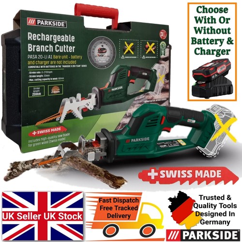 Parkside 20V Cordless Branch Cutter Pruning Saw - Optional 2Ah Battery ...