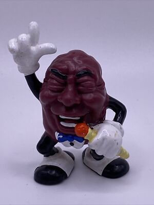 California Raisins Figure Singer Singing Microphone Raisin CALRAB 1987 ...
