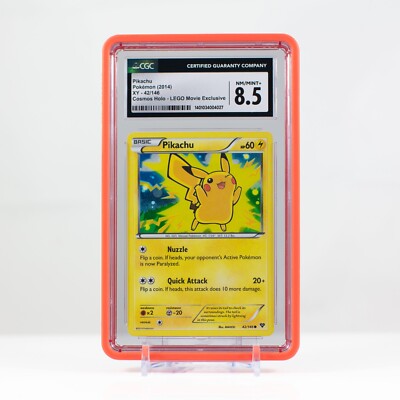 Pokemon Pikachu #42 XY Cosmos Holo Lego Movie Exclusive 2014 - CGC 8.5 | eBay