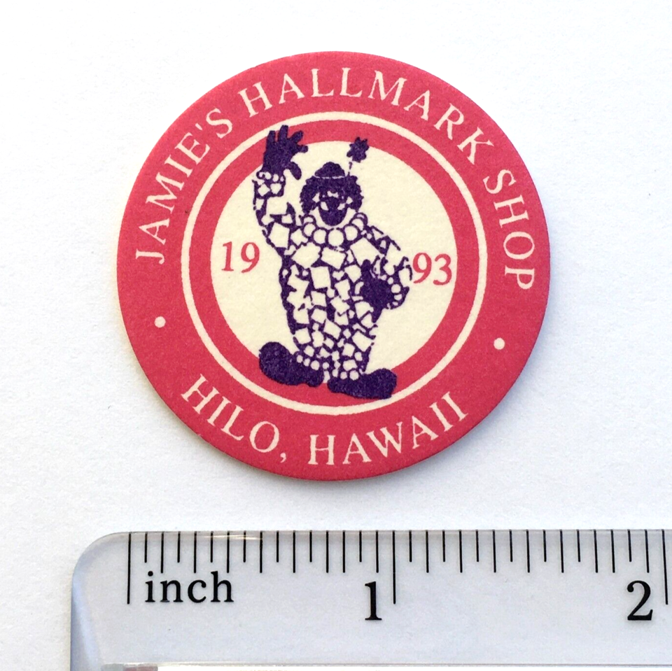 Jamie's Hallmark Shop Hilo Hawaii Pog Milk Cap Clown 90s Vintage Game ...