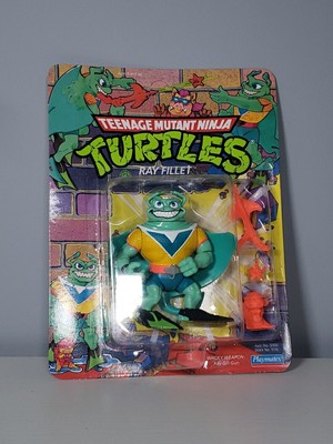 1990 TEENAGE MUTANT NINJA TURTLES RAY FILLET COLOR CHANGE UNPUNCHED ...