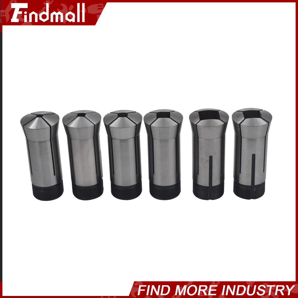 Findmall 5C Square Collet 6PCS Set 1/4'', 5/16'', 3/8'', 1/2'', 5/8 ...