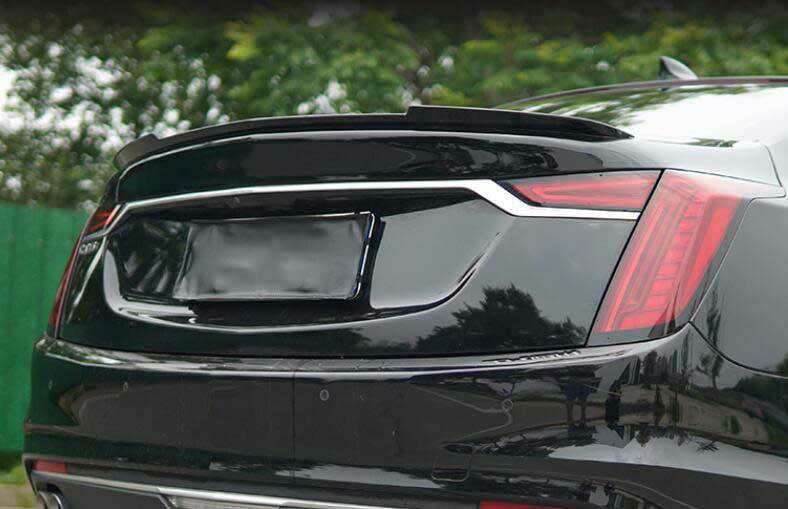 Fit For Cadillac CT6 2019 2020 ABS Carbon Fiber Rear Tail Trunk Spoiler ...