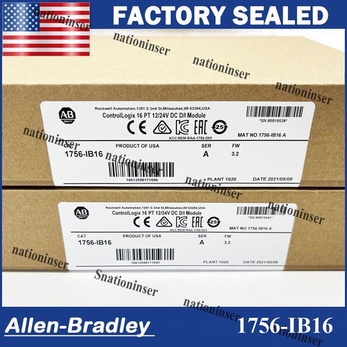 Brand New 1756-IB16 Allen-Bradley ControlLogix Input Module US Free ...