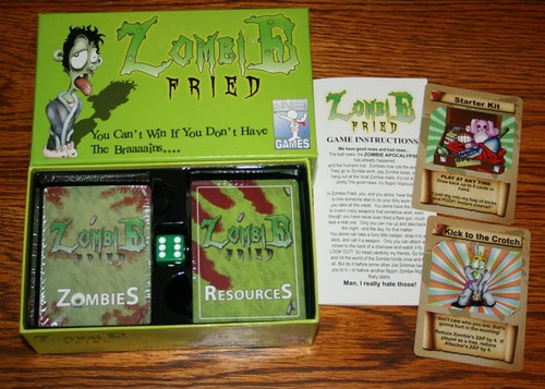 Zombie Fried Card Game 2-6 Players Ages 13+ Inwap Games New Sealed ...