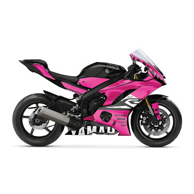 Yamaha YZF R6 2017-2024 Graphics Kit Bright Sport Pink Design Decal Set ...