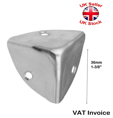 Flight CASE CORNER Bracket Box Trunk Chest 36mm SILVER GALVANIZED ZINC ...