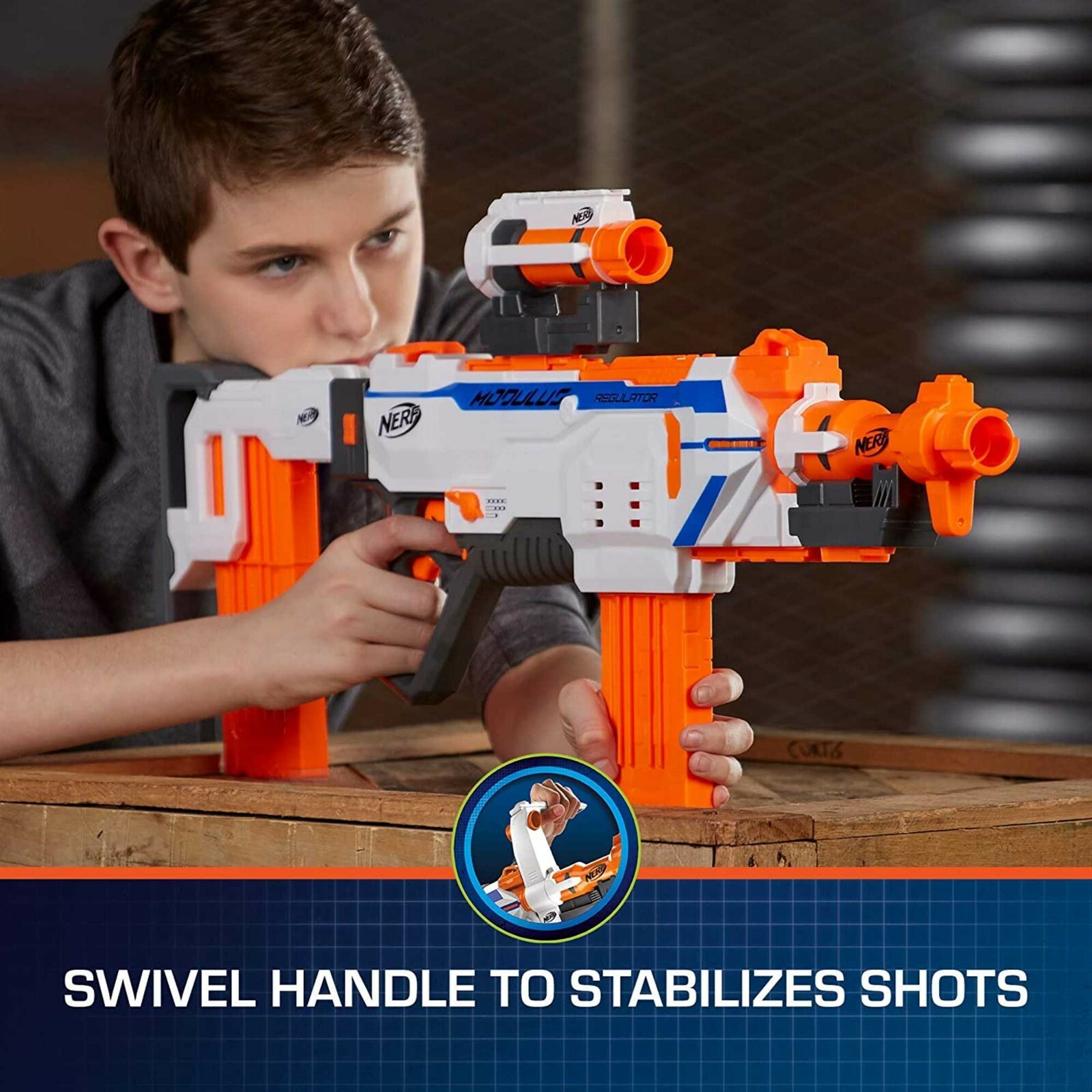 NERF N-STRIKE MODULUS REGULATOR BLASTER SWITCHFIRE FIRING MODES AGE 8 ...