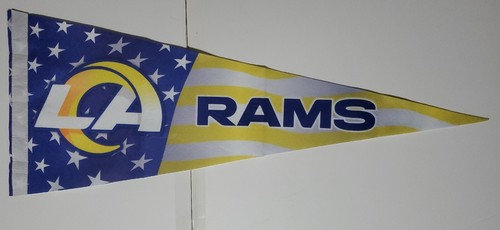 NFL Los Angeles Rams Stars And Stripes Pennant Banner 11 1/2" x 30" | eBay