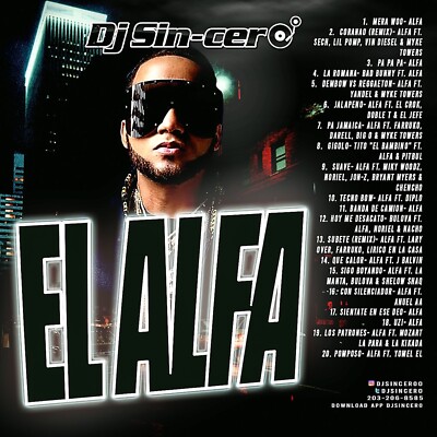 DJ SINCERO - EL ALAFA - REGGAETON DEMBOW MIXTAPE MIX CD | eBay