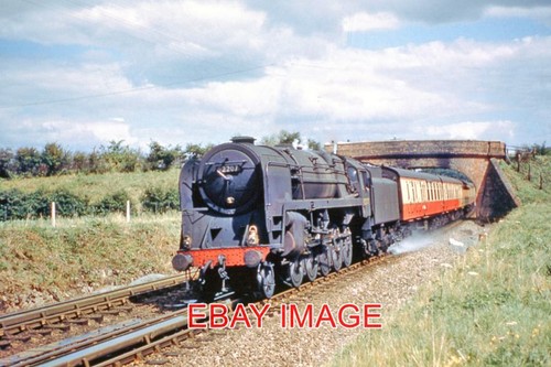 PHOTO BR CLASS 9F 92207 FROUDS LANE ALDERMASTON MAY 1965 COLOUR RAIL ...